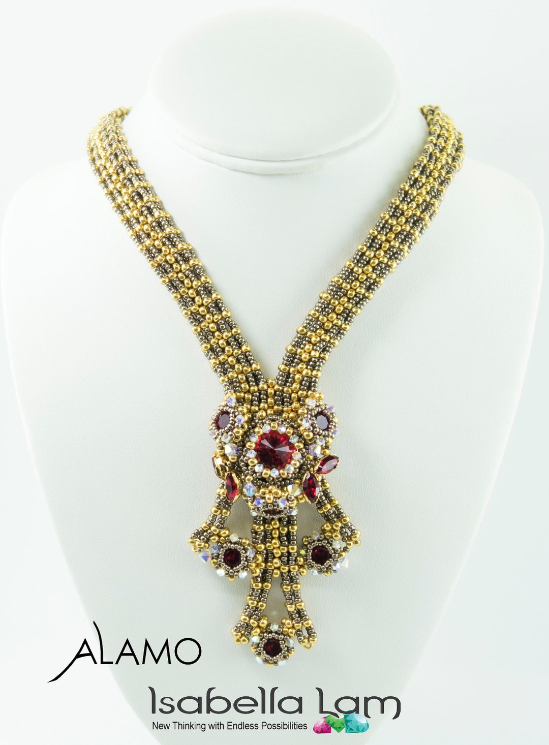 Alamo Austrian Crystal Set in Navette, Chattons and Rivoli Necklace ...