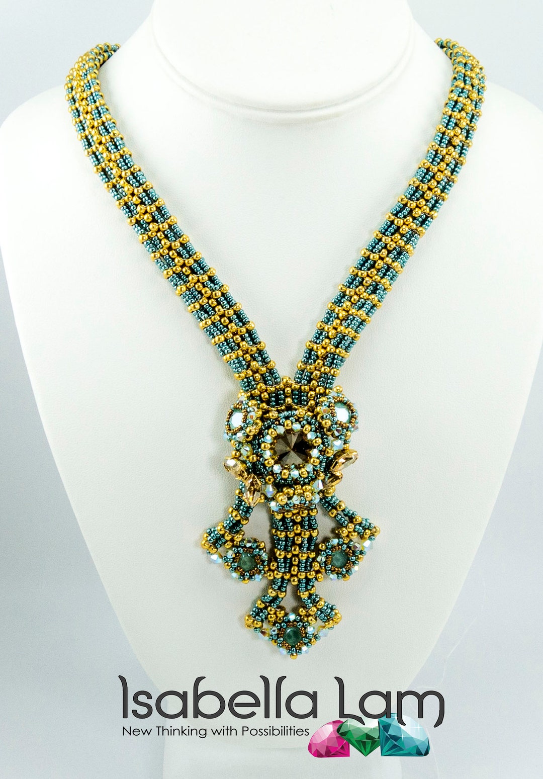 Alamo Austrian Crystal Set in Navette, Chattons and Rivoli Necklace Kit ...