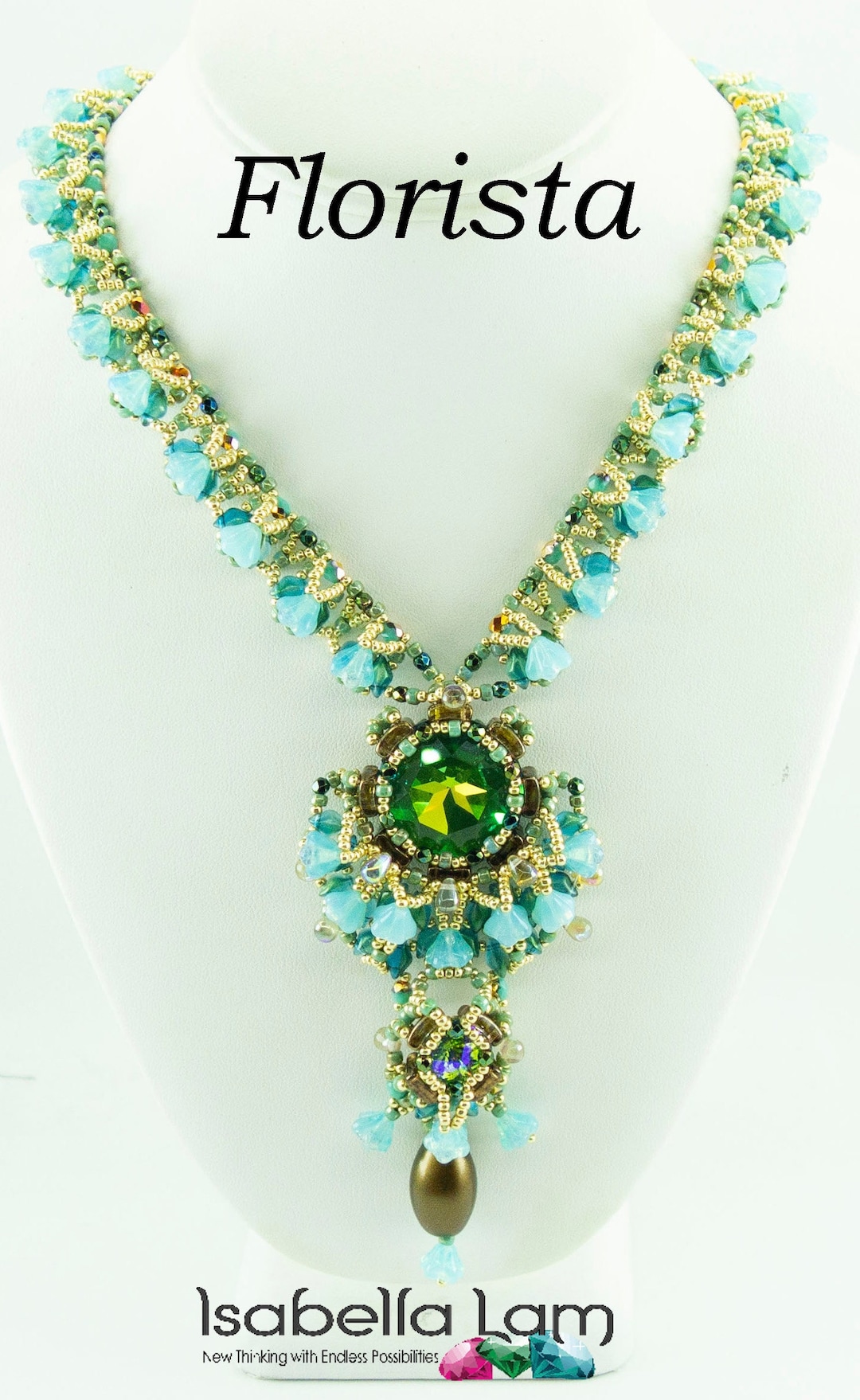Florista Austrian Crystal Round Fancy Stone and Rivoli Necklace ...