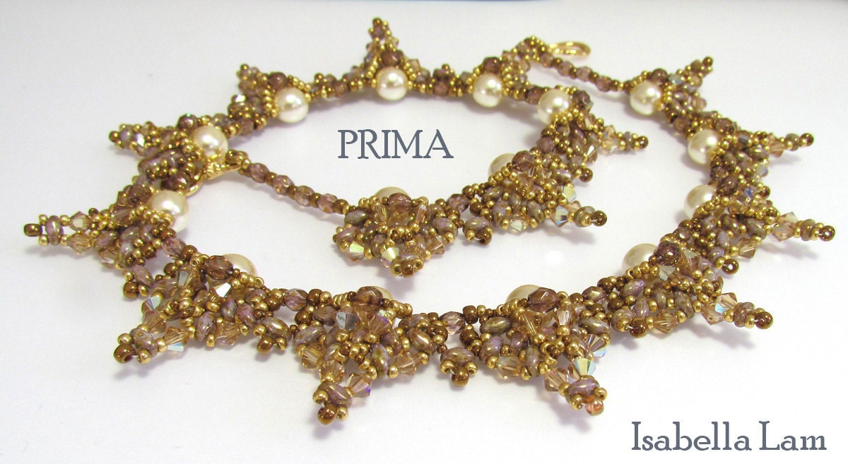 PRIMA Superduo Necklace Exclusively PDF Beading Tutorial for Personal ...