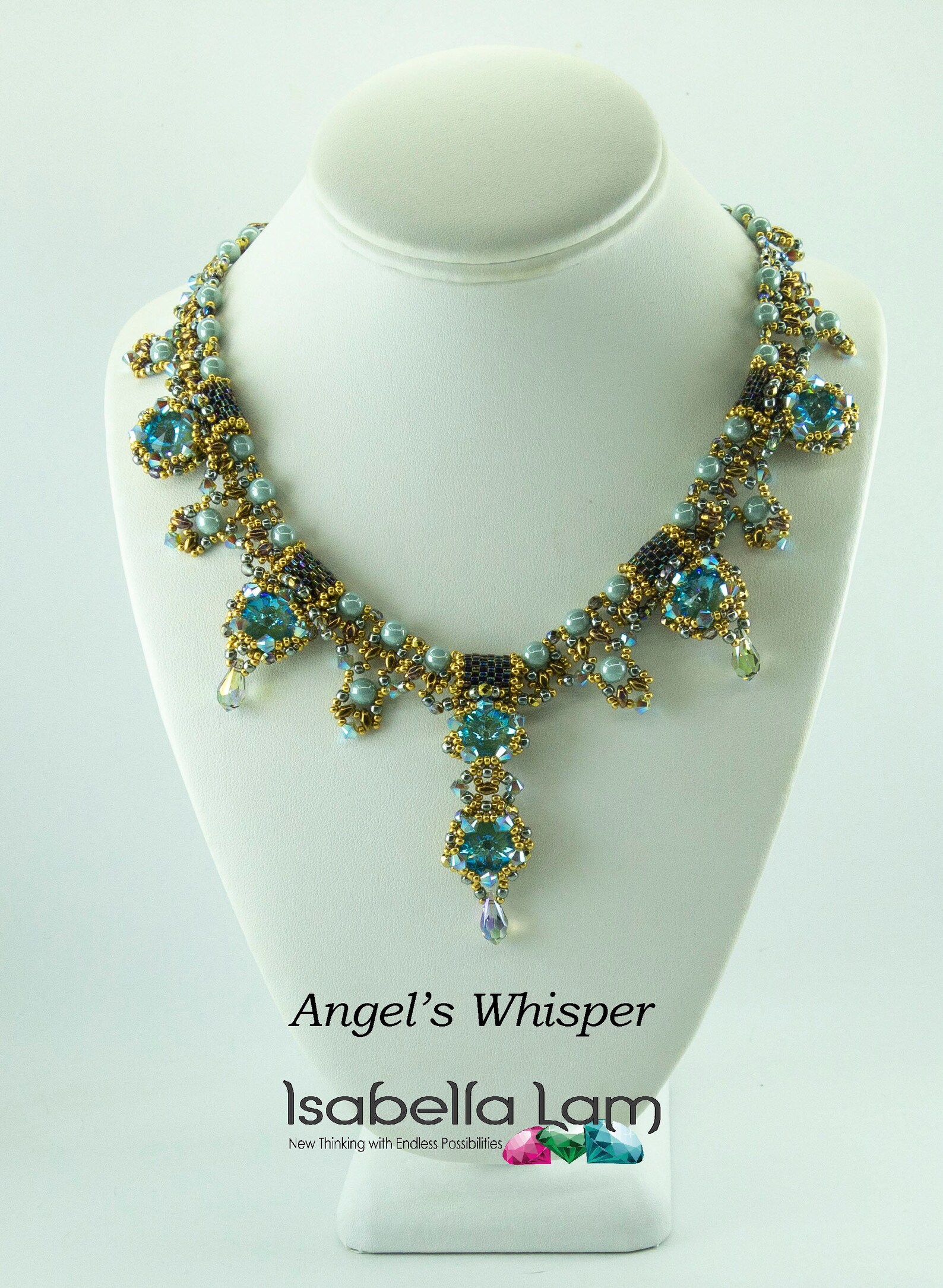 Angels Wisper Austrian Crystal Rivoli Necklace Kit and - Etsy