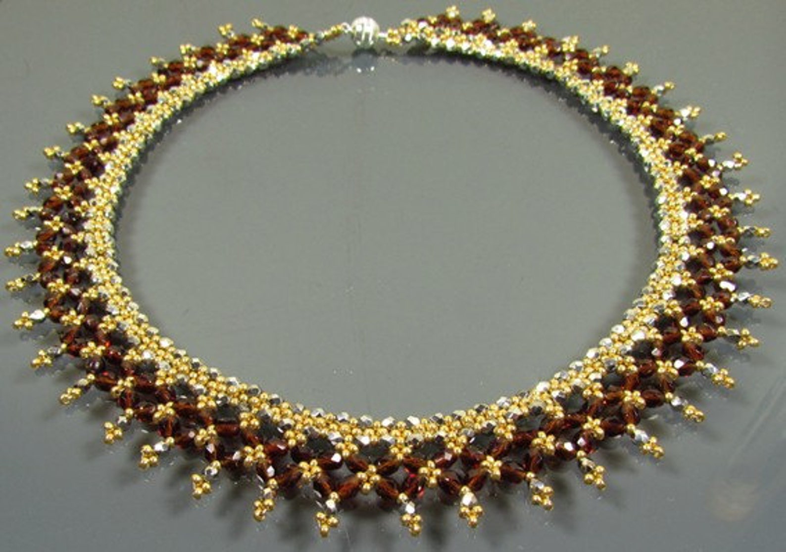 Red Magma Necklace Beading Tutorial PDF Pattern - Etsy