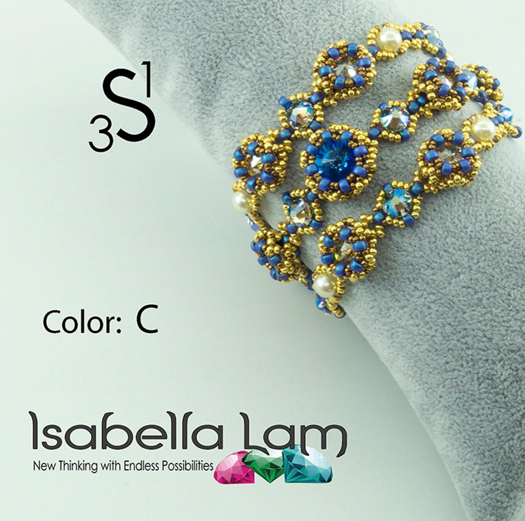 3S1 Rose Montee and Rivoli Stone Bracelet Kit and Tutorial - Etsy