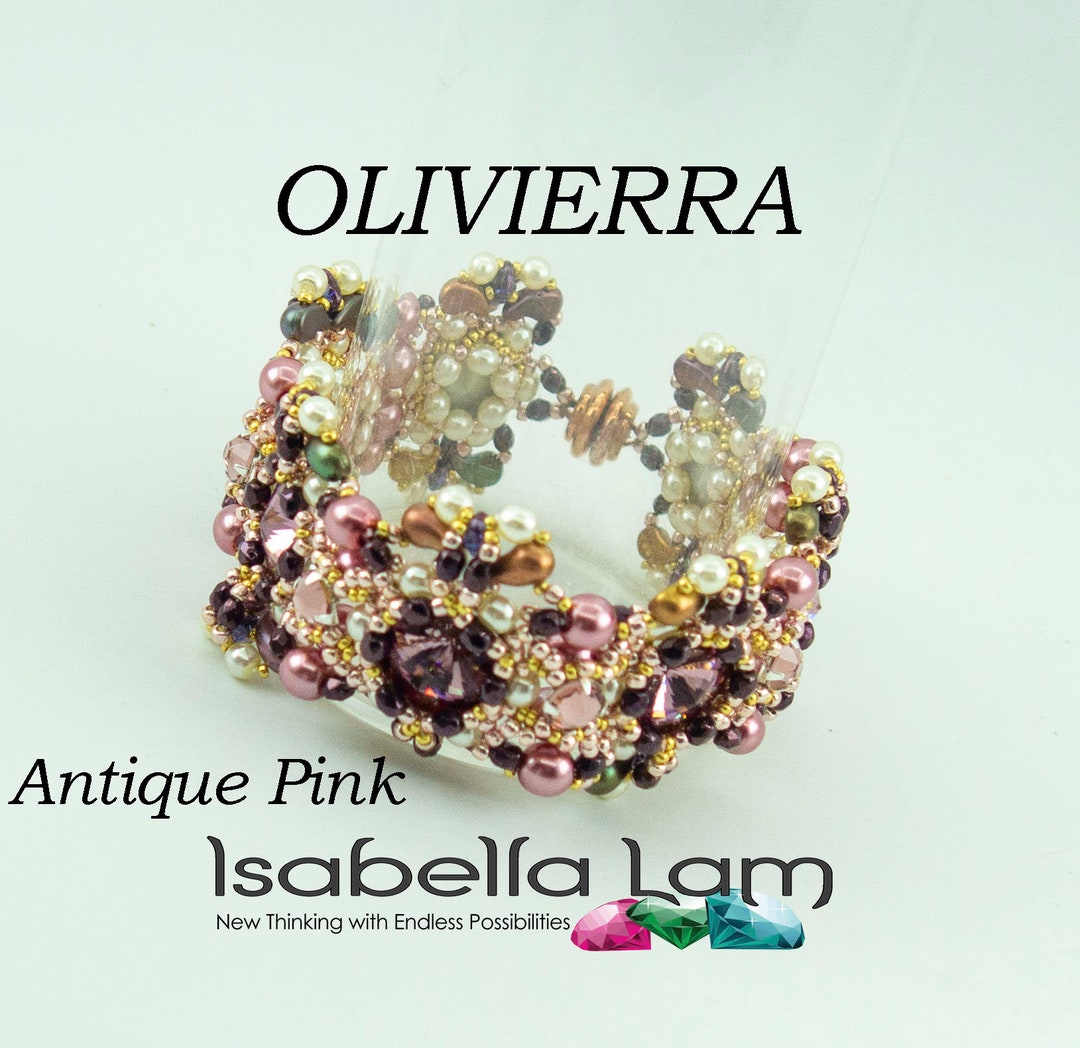Olivierra Crystal Rose Montee and Rivoli Stone Bracelet Tutorial - Etsy