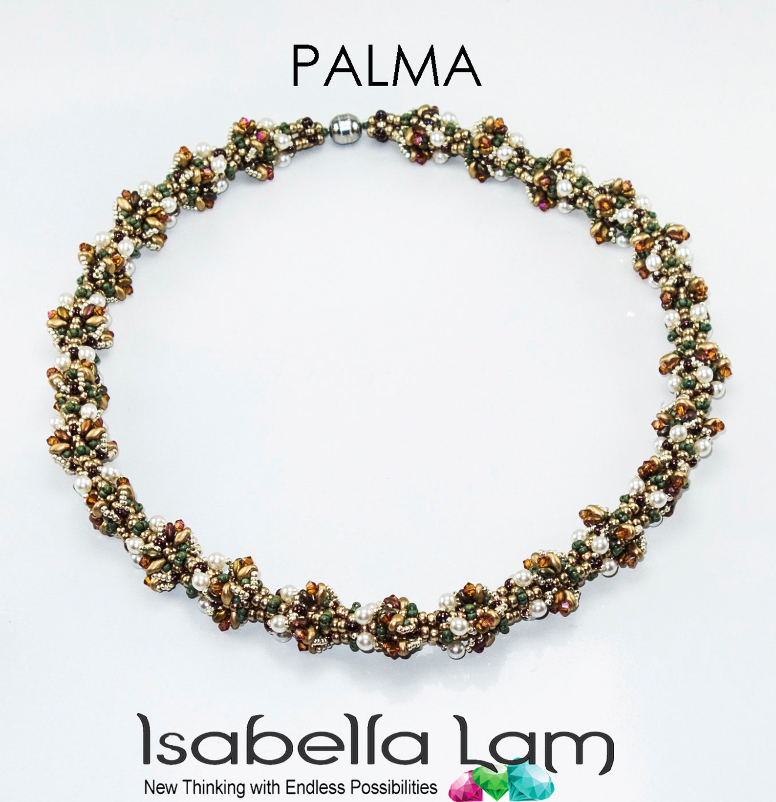 PALMA Spiral Beadwork Necklace Pdf Tutorial Instructions for - Etsy