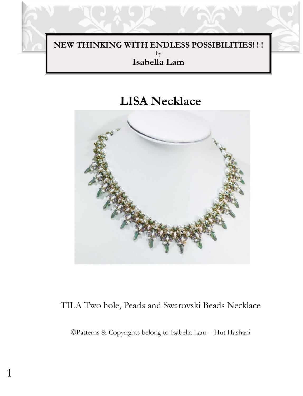 LISA Superduo Rosses Montees and O-beads Beadwork Necklace | Etsy