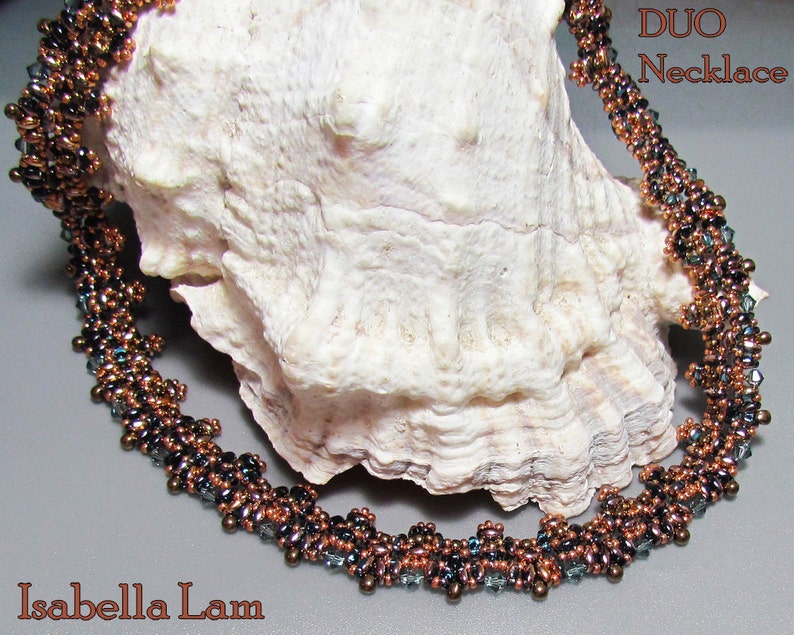 DUO Necklace Exclusively PDF Beading Tutorial for Personal Use - Etsy DUO Necklace Exclusively PDF Beading Tutorial for Personal Use - Etsy