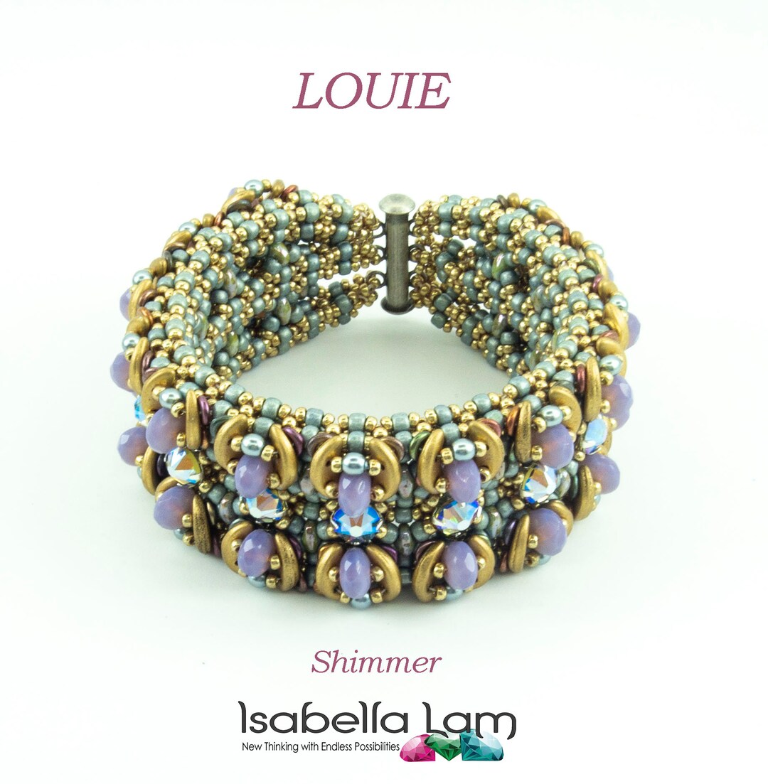 Louie Crystal Rose Montee and Crescent Bracelet Tutorial - Etsy
