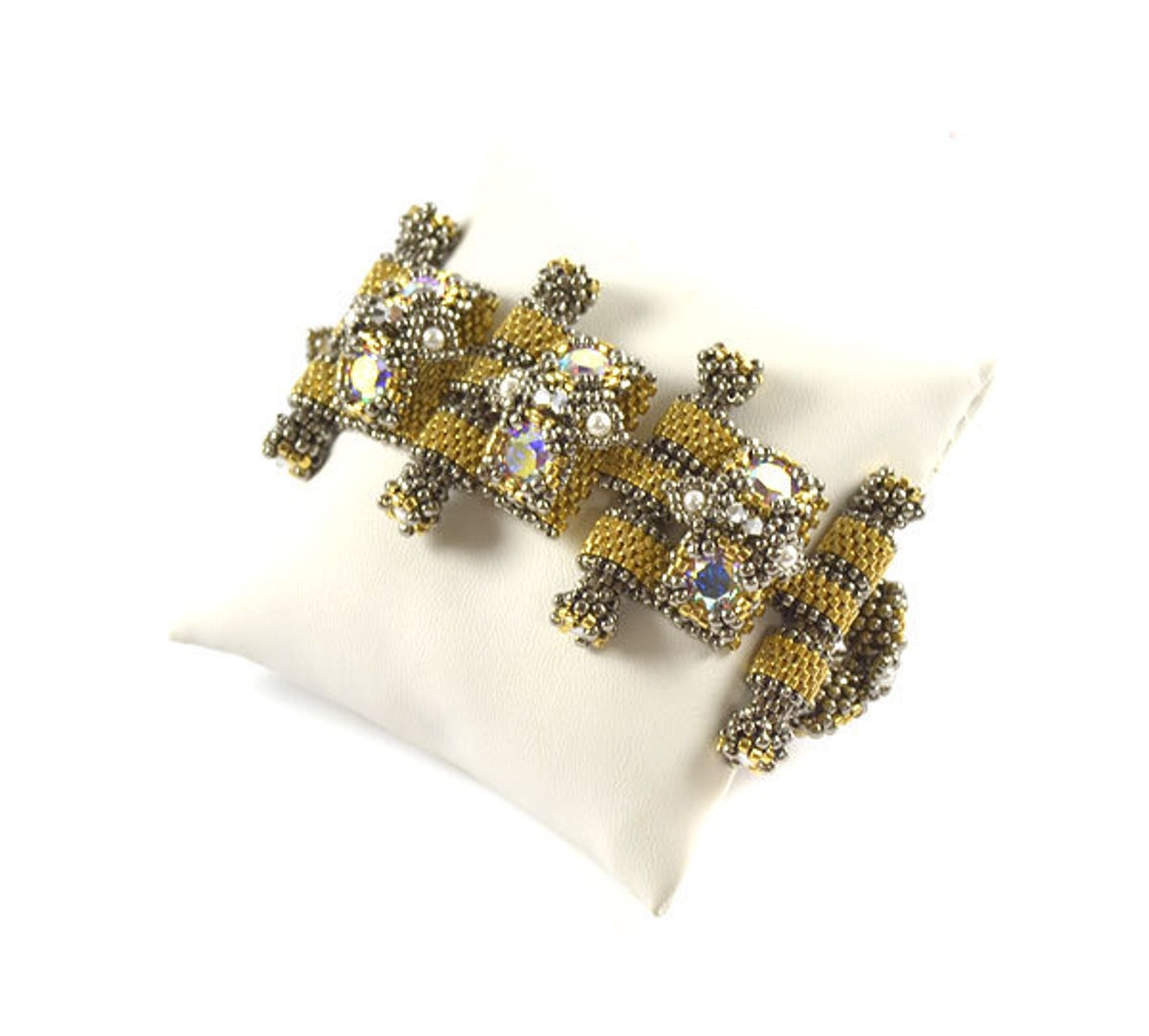 Cheetah Bracelet Silver & Gold Beading Kit - Etsy