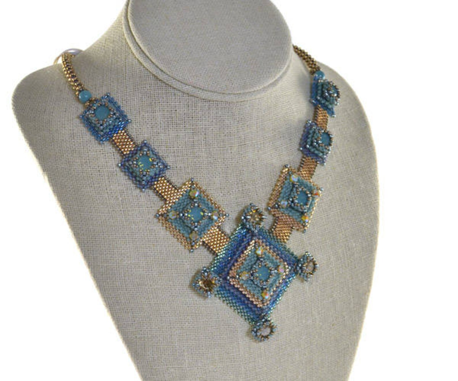 Pixels Necklace Beading Kit Ocean Colors - Etsy