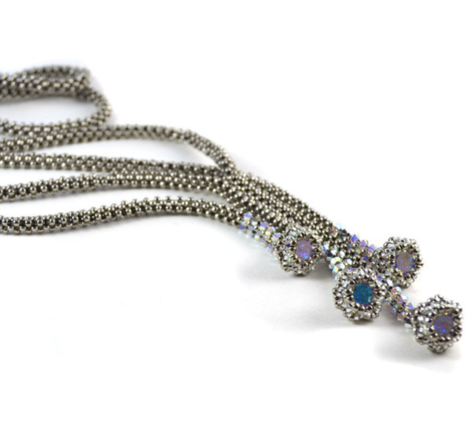 Bellatrix Necklace Silver Beading Kit - Etsy