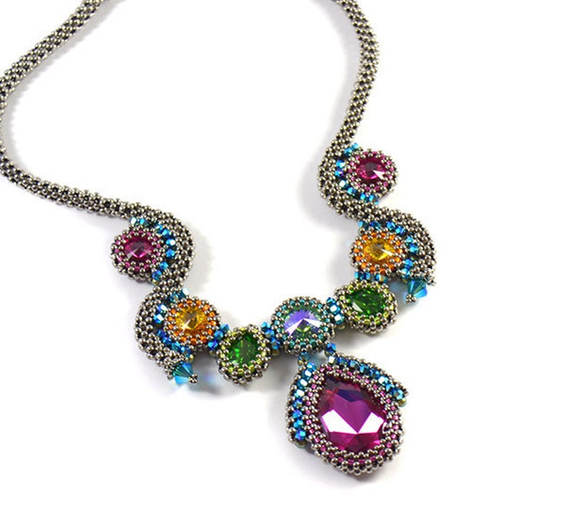 Nine Lives Necklace Beading Kit Nickle & Multi - Etsy