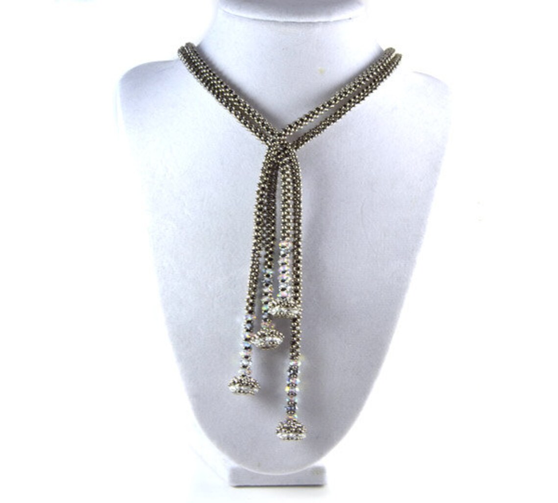 Bellatrix Necklace Silver Beading Kit - Etsy