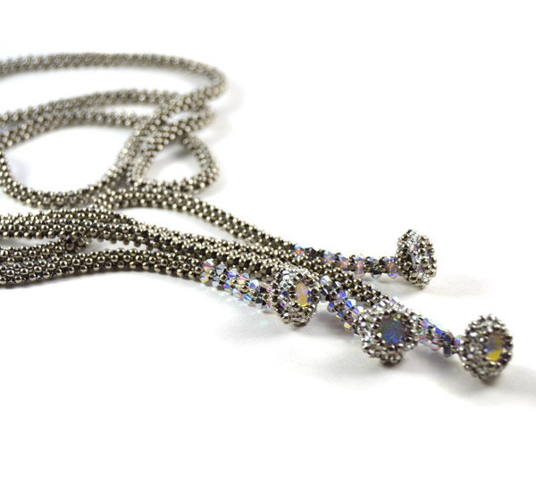 Bellatrix Necklace Silver Beading Kit - Etsy