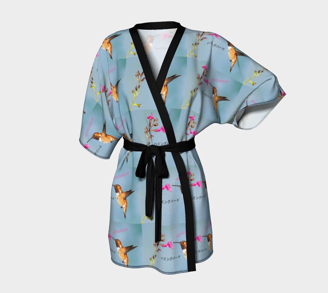Kimono Hummingbird Robe - Etsy