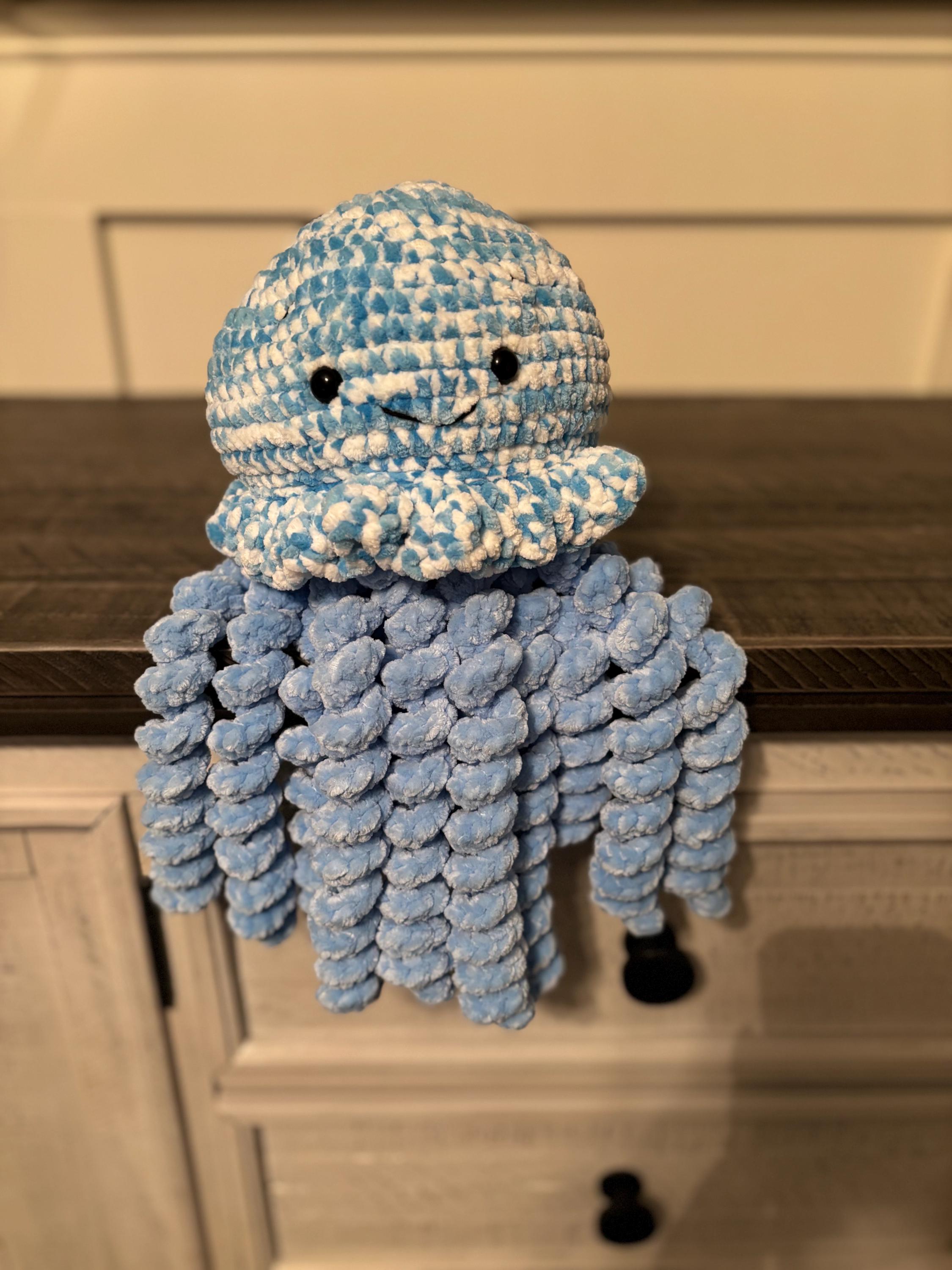 Handmade Crocheted Jellyfish Plushie | Soft Sea Animal | Stuffed Animal ...