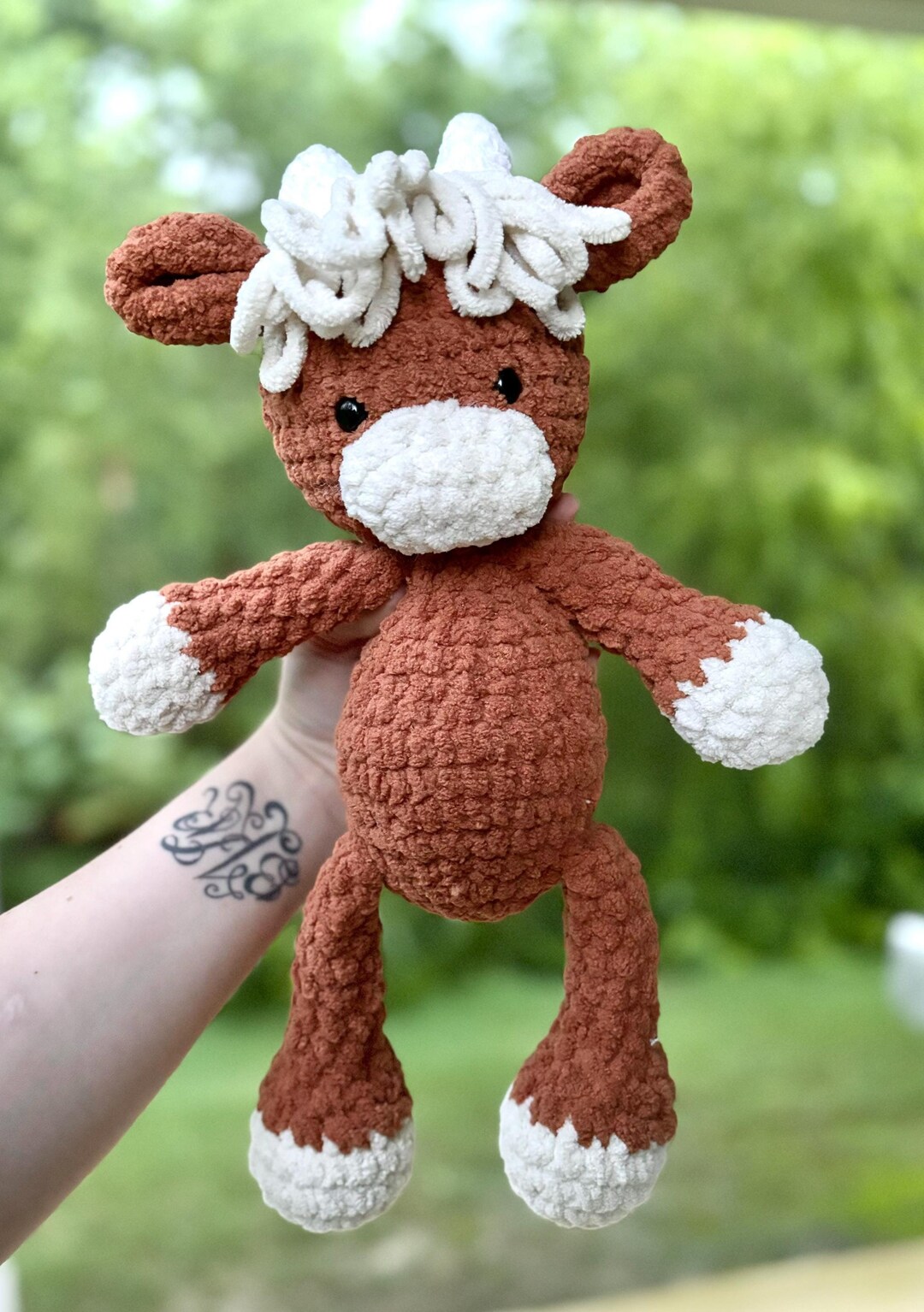 Cody the Highland Cow | Handmade Crocheted Cow Plushie | Stuffed Animal ...