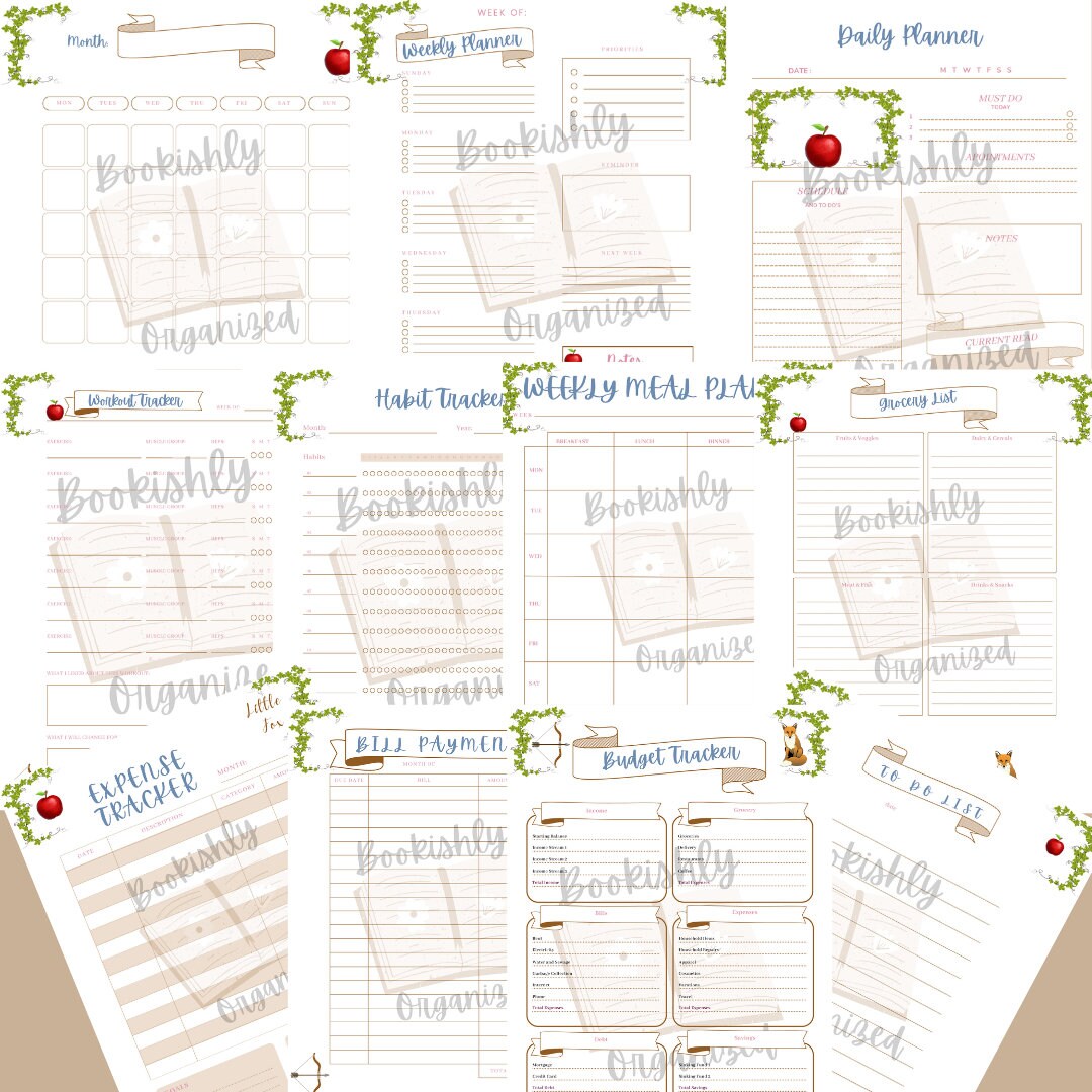 Once Upon A Broken Heart Themed Planner Sheets - Etsy