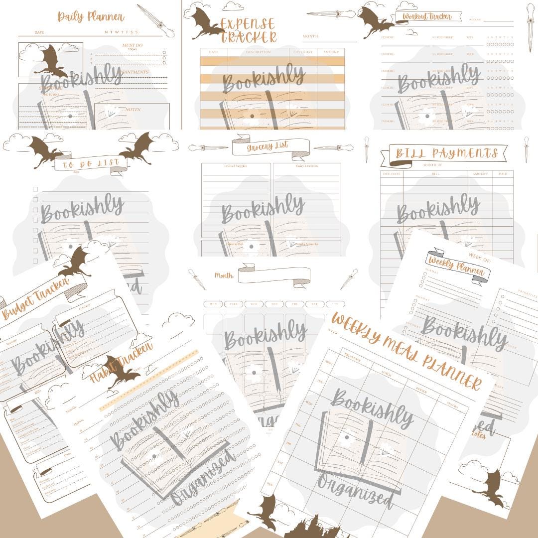 Fourth Wing Themed Planner Sheets - Etsy