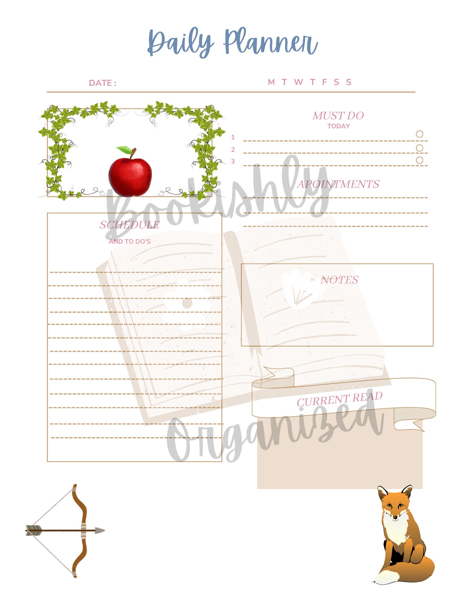 Once Upon A Broken Heart Themed Planner Sheets - Etsy