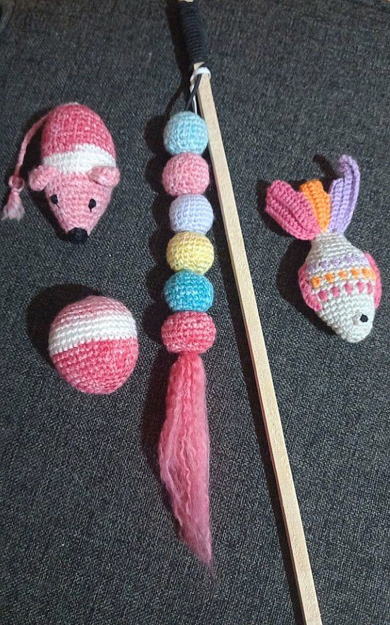 Catnip Jellyfish Cat Toy, Cat Teaser, Cat Wand, Fishing Pole, Fishing ...