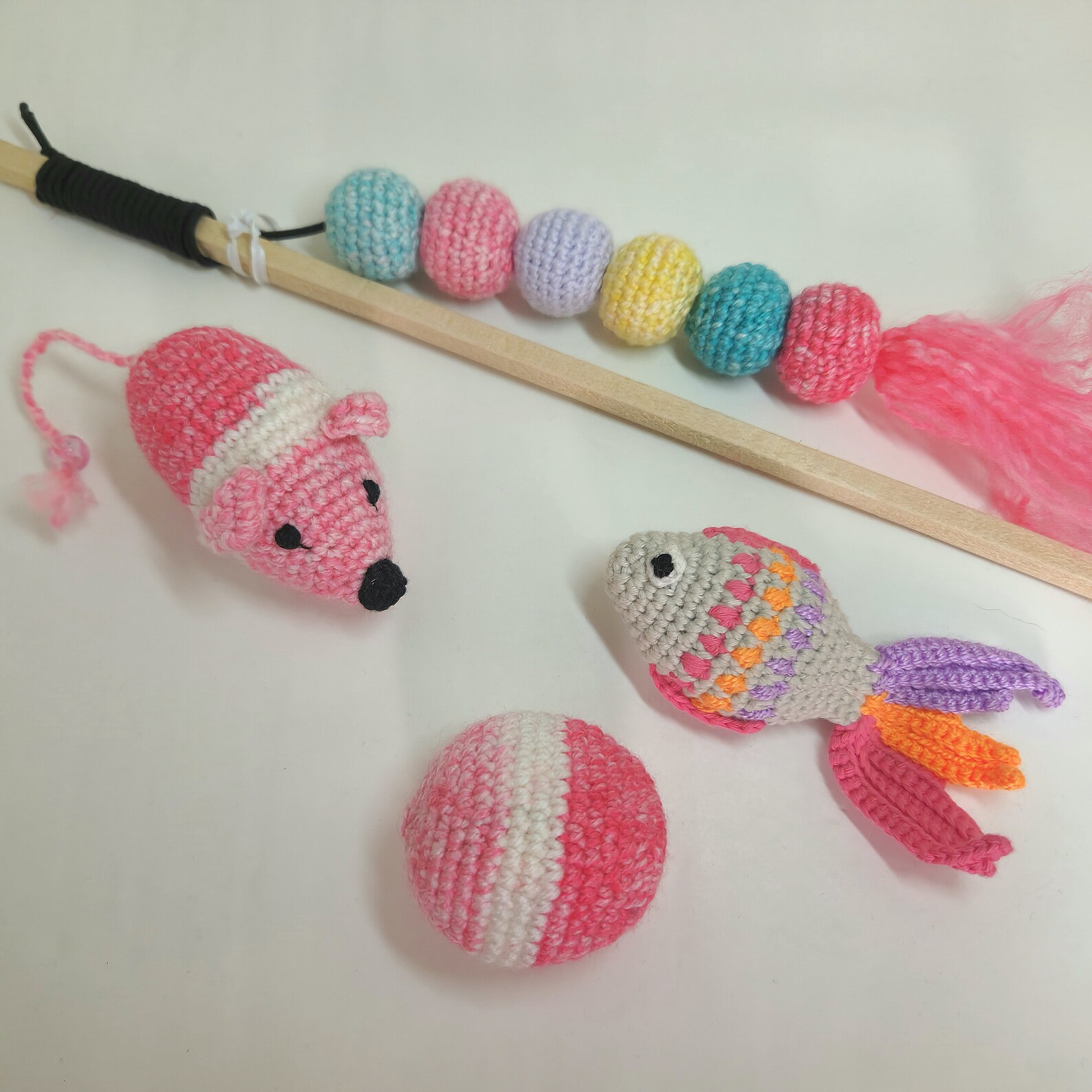 Catnip Jellyfish Cat Toy, Cat Teaser, Cat Wand, Fishing Pole, Fishing ...