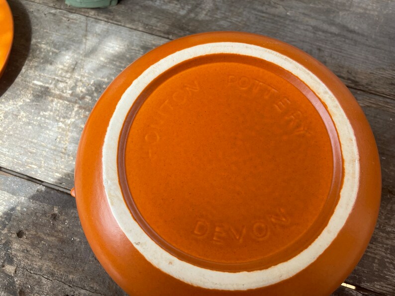 Honiton Pottery Terracotta Serving Bowl With Lid. - Etsy