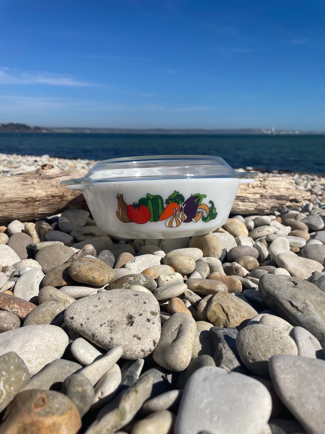 1960s JAJ Pyrex Kent Casserole Dish With Lid – Retro Vegetable Design – Vintage Ovenware – Mid ...