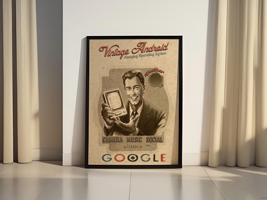 Vintage Retro Poster, Old Money Aesthetic, Retro Google Print for a ...