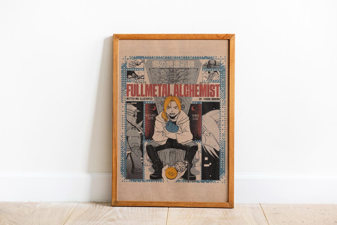 Fullmetal Alchemist Poster I Anime Canvas Wall Art I Anime Poster I ...