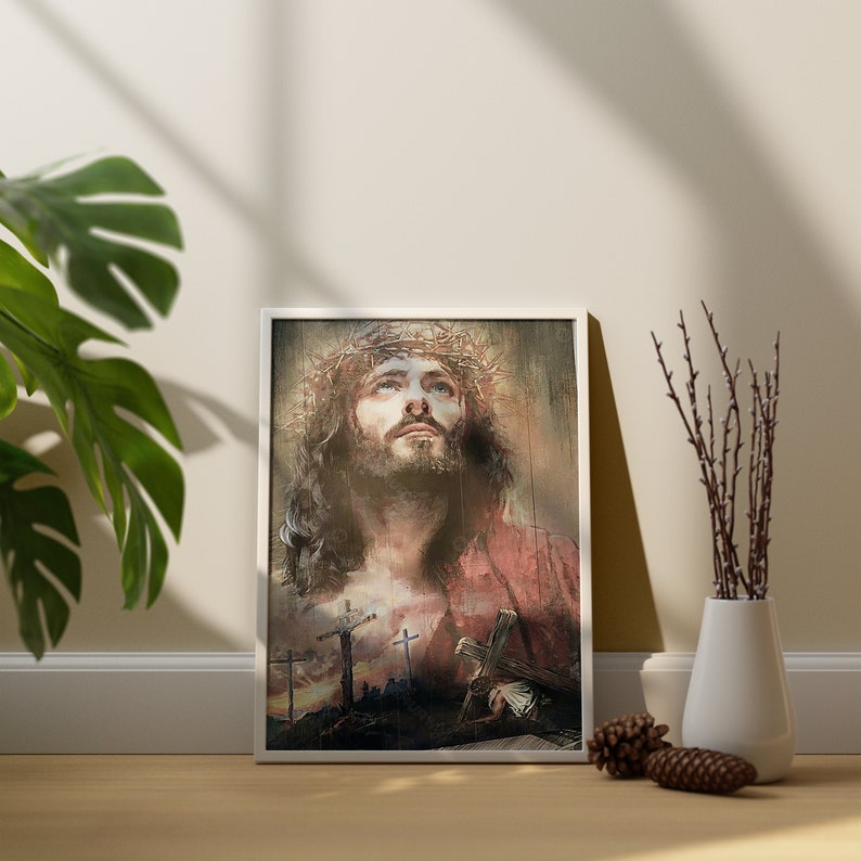 Jesus I Jesus Poster I Jesus Wall Art I for God so Loved the World I ...