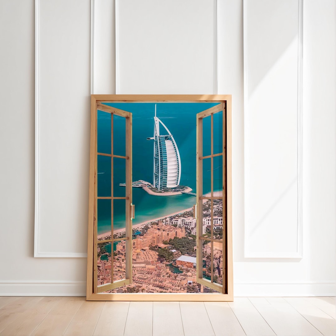 Open Windows Dubai I Window to Dubai I Dubai Travel Print Poster I ...