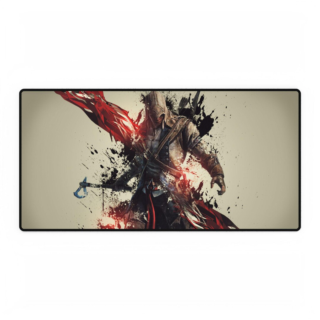 Assasin's Creed 3 Connor - Gamer Desk Mat, Modern Decor, Unique Gift ...