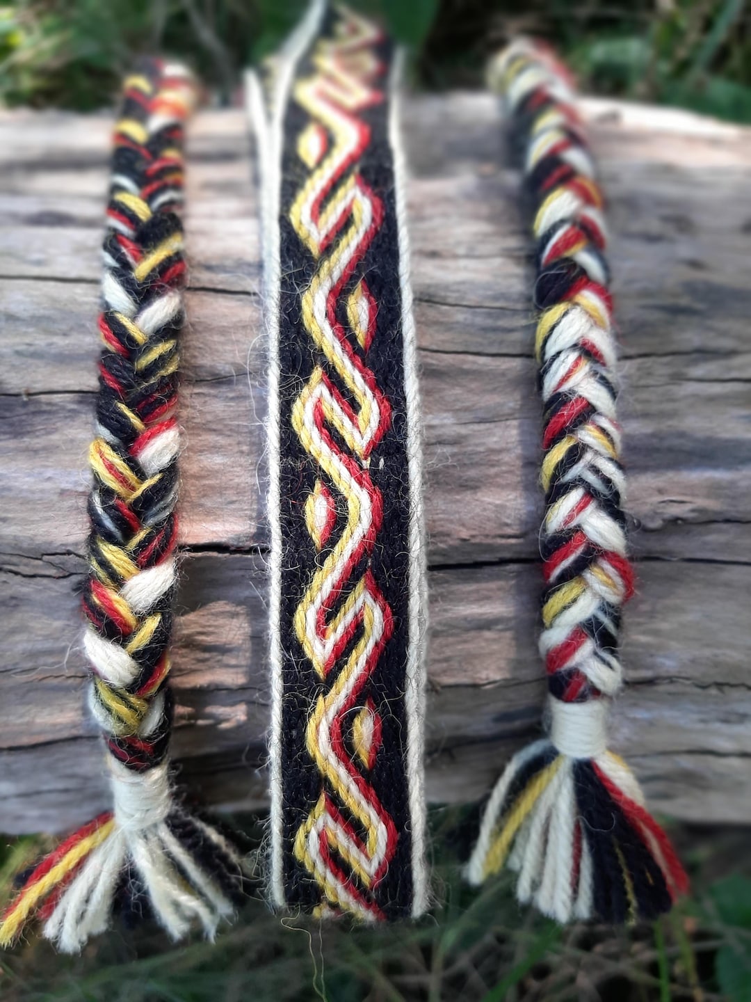 Tablet Woven Viking Headband 100% Merino Wool, Medieval Reenactment - Etsy