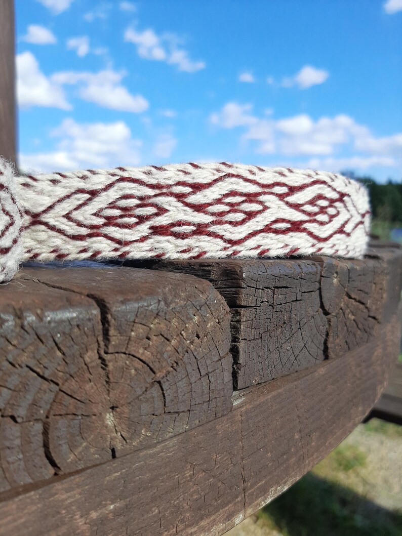 Handmade Woolen Viking Belt, Medieval Tablet Woven Band - Etsy