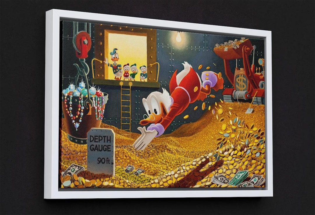 Monopoly Scrooge Mcduck Graffiti Art Money Paintings on the Wall Art ...