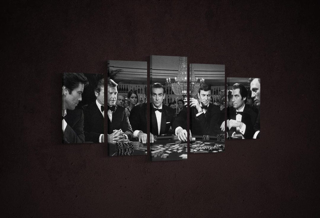 Famous Gangsters 5 Pieces Canvas, Famous Gangster Poster Print, Office ...