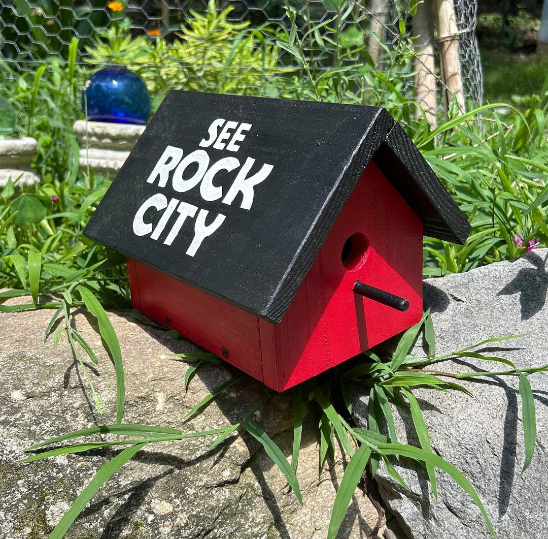 Classic Cedar see Rock City Birdhouse - Etsy