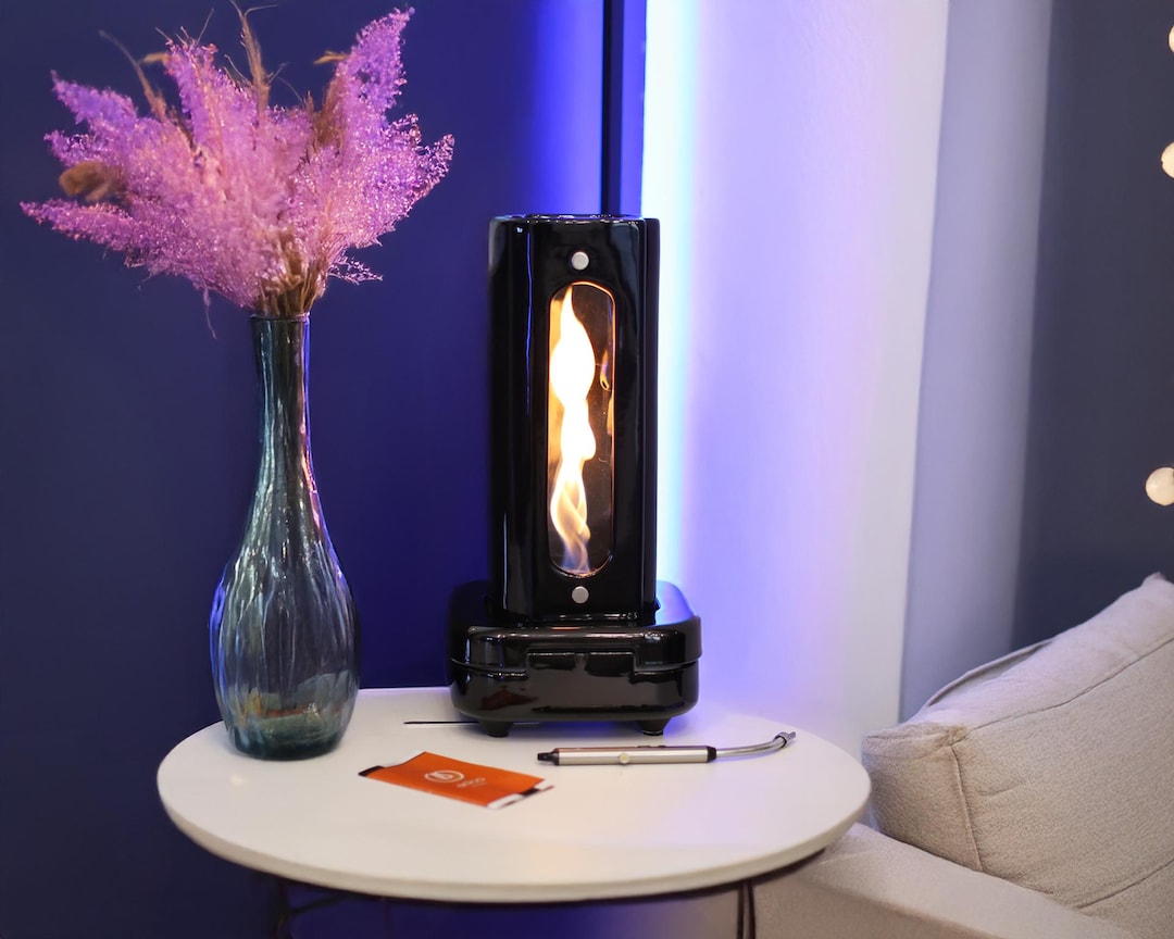 Tornado Black - Bioethanol Fireplace | Space Heater | Ceramic ...