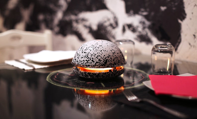 Egloo Splashed Black – Handmade Ceramic Oil Burner for Essential Oils ...