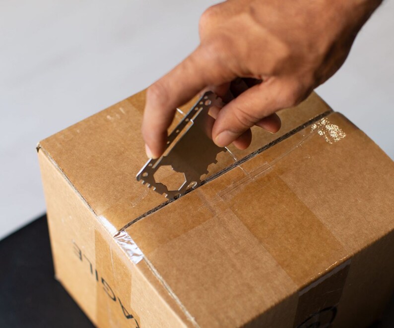 Wallet Metal Card Multitool, Man Gift, Utility Multi Tool, Credit Card ...