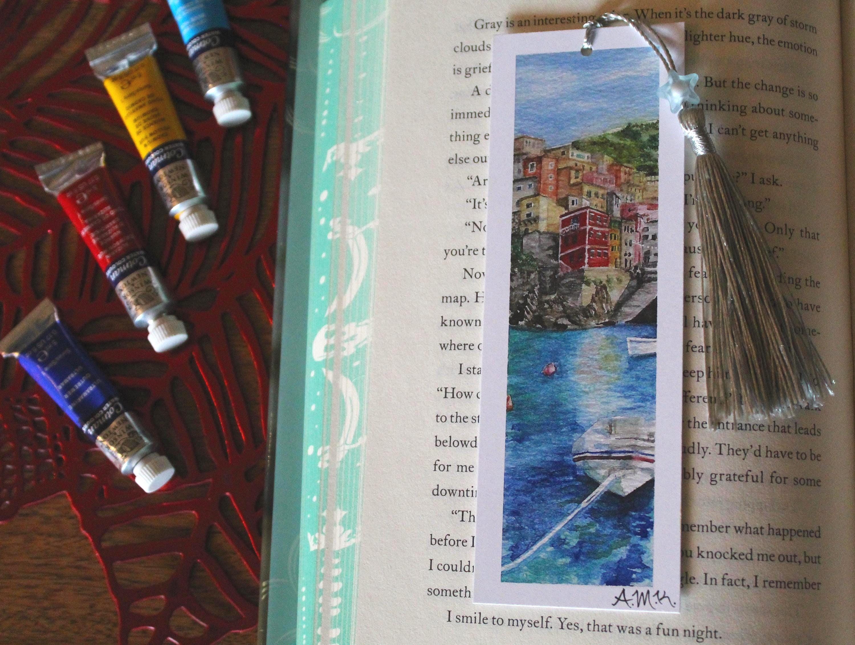 Italy Scene Painted Bookmark - Etsy