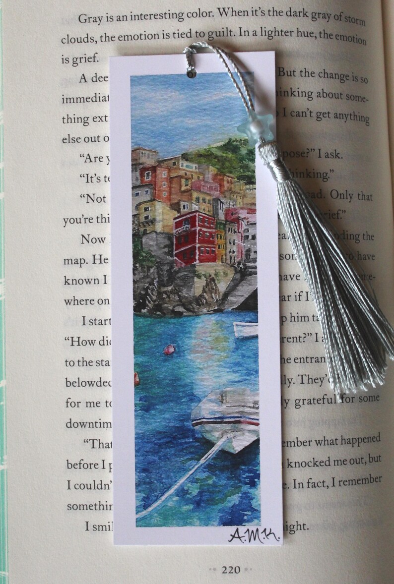 Italy Scene Painted Bookmark - Etsy