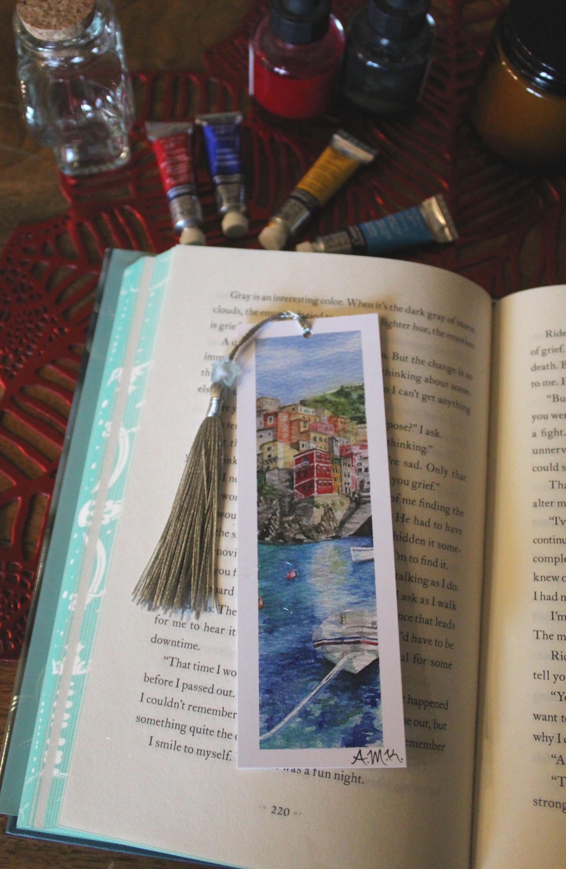 Italy Scene Painted Bookmark - Etsy