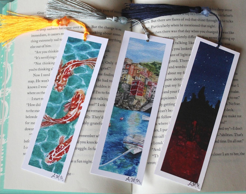 Italy Scene Painted Bookmark - Etsy
