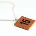 Number 15 Necklace- Upcycled Wood, Fifteen Pendant, 15th Birthday Gift ...