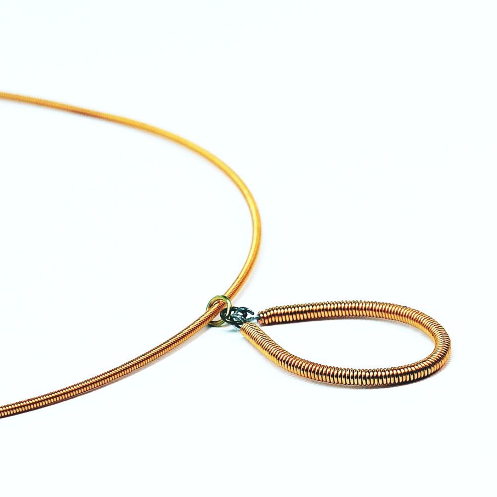 Bass Guitar String Jewelry Upcycled Copper Bass String - Etsy