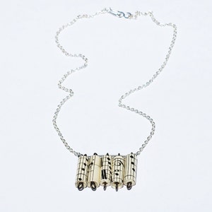 Sheet Music Jewelry- Paper Bead Jewelry, Paper Bead Necklace, Music ...