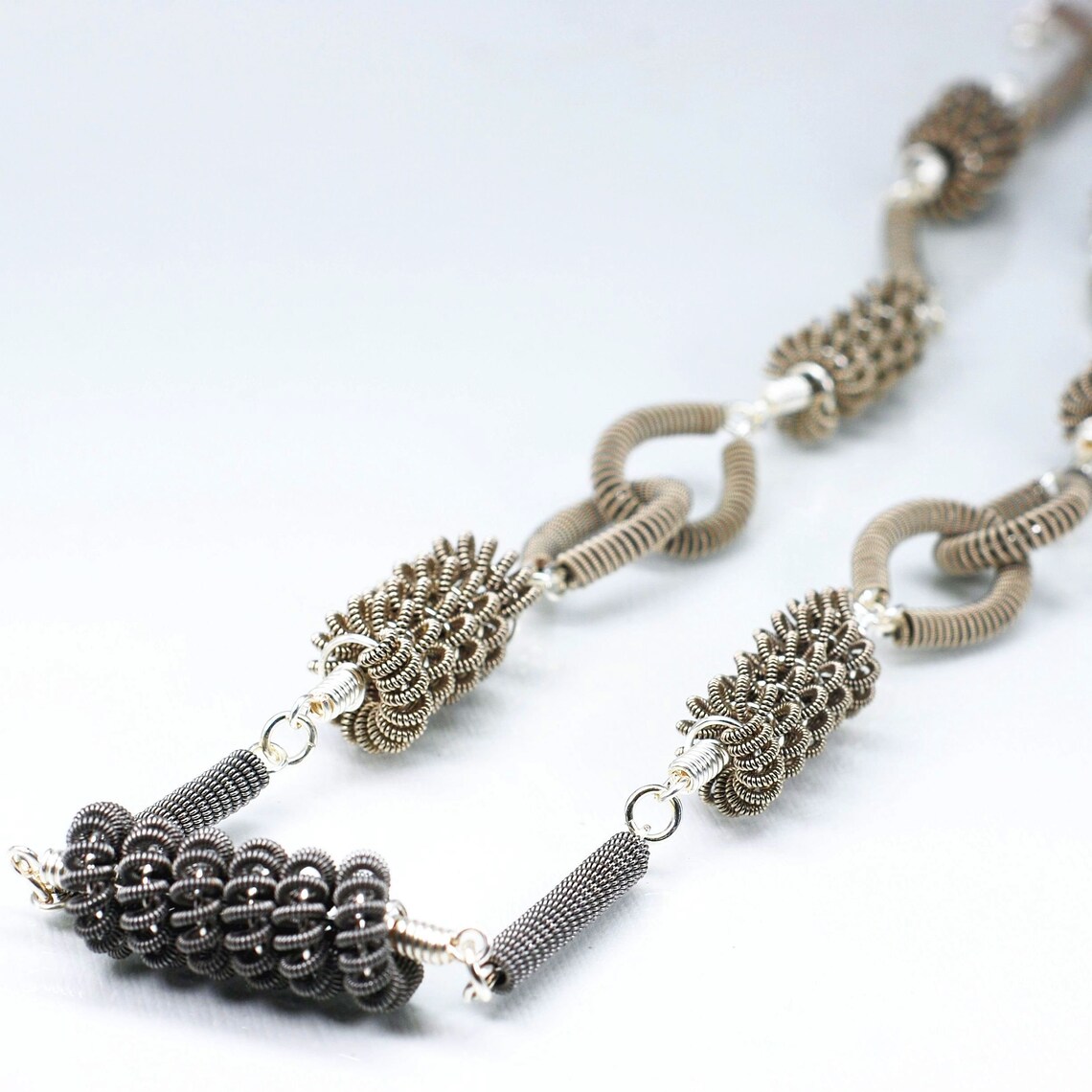 Guitar String Necklace Upcycled Silver Guitar String Jewelry - Etsy