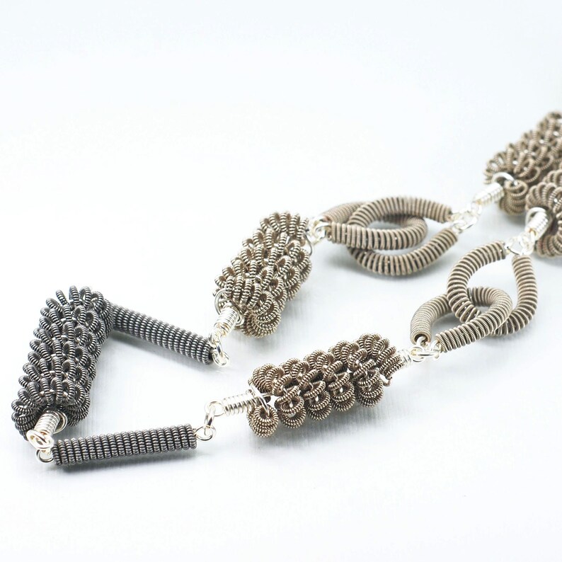 Guitar String Necklace Upcycled Silver Guitar String Jewelry - Etsy